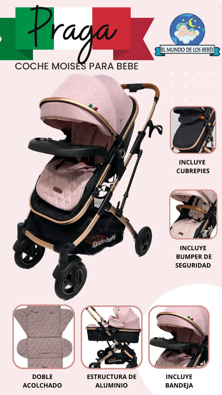 COCHE MOISES ITALIANO – El Mundo de los Bebes