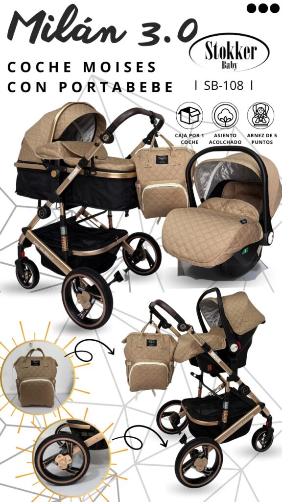 COCHE MOISES MILAN 3.0 STOKKER BABY – El Mundo de los Bebes