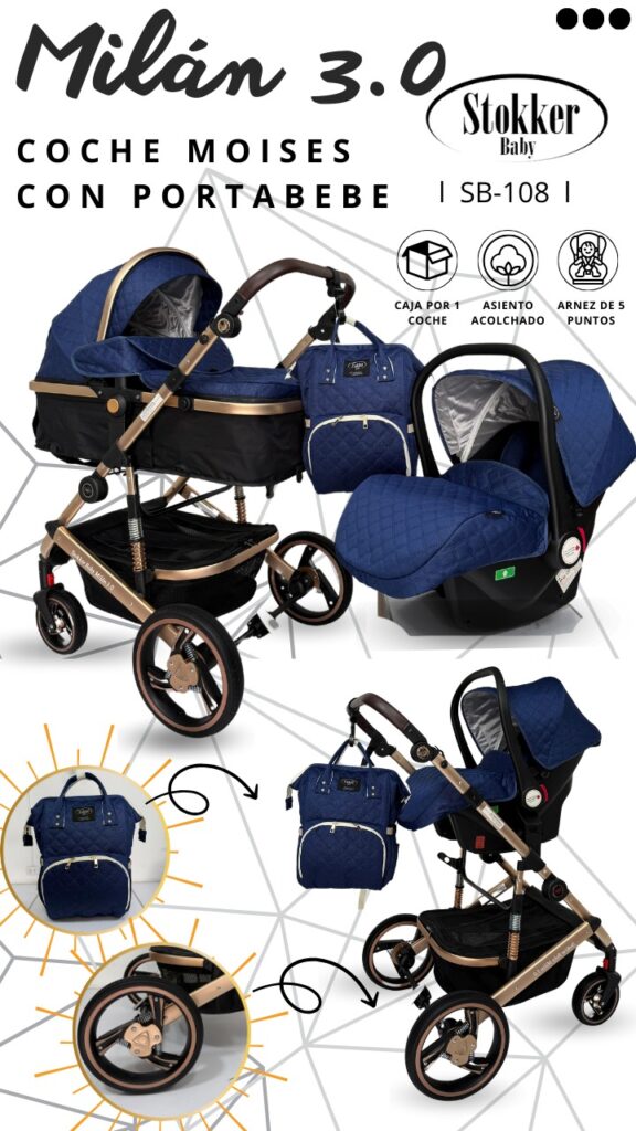 COCHE MOISES MILAN 3.0 STOKKER BABY – El Mundo de los Bebes